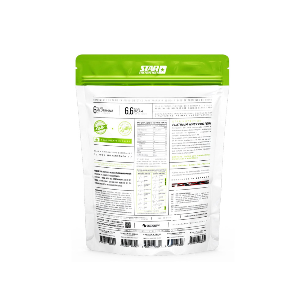 WHEY PROTEIN DOY PACK 908 Gr VAINILLA – STAR NUTRITION – SuplementSport